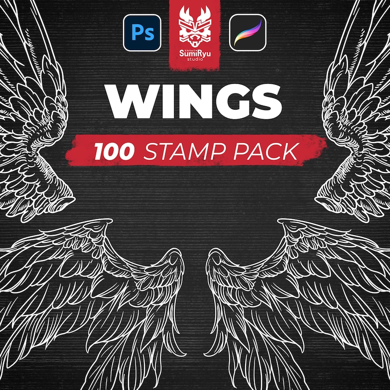 Custom Stamps Angel Wings - Etsy