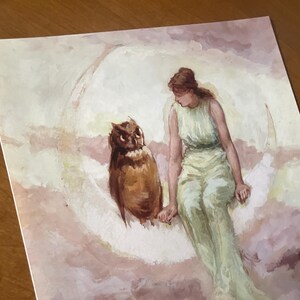 Custom Printed 8x10 Witch Art Print Night Owl Art Satin Finish Fine Art ...
