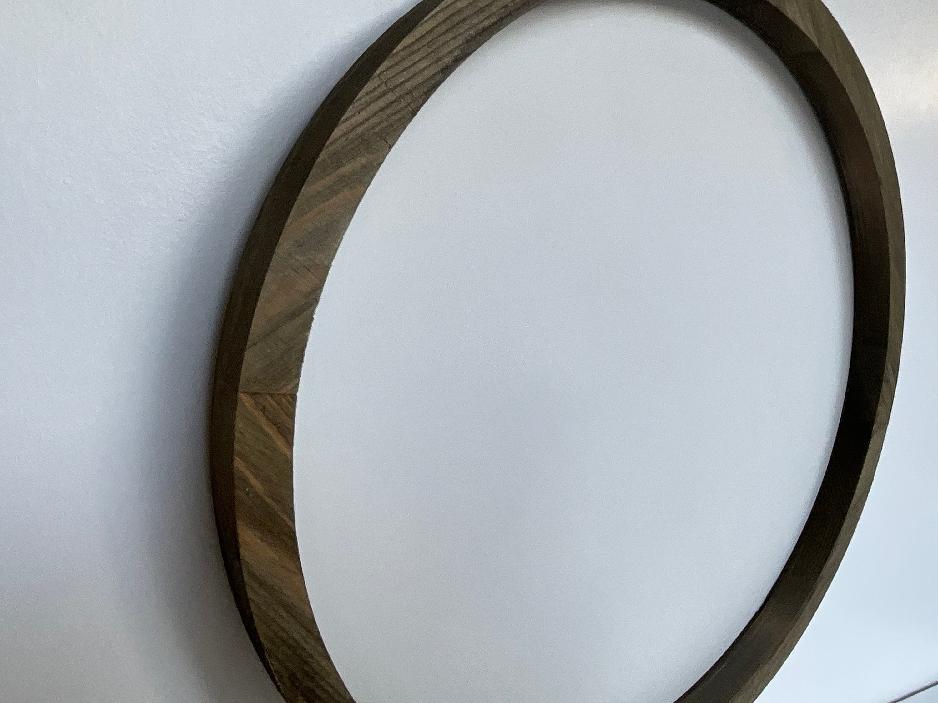 Blank Round Wood Frame DYI Sign Home Decor Circle Sign Blank Sign Frame ...