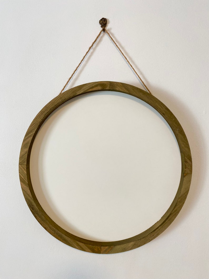 Blank Round Wood Frame DYI Sign Home Decor Circle Sign Blank Sign Frame ...