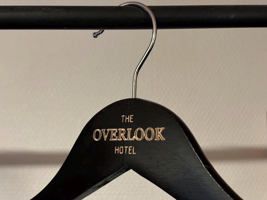 The Overlook Hotel Coat Hanger With Engraved Logo - Etsy