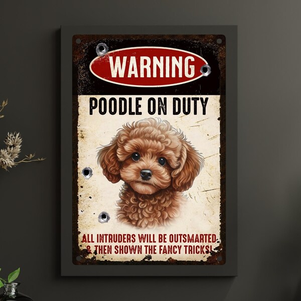 Poodle Sign - Etsy