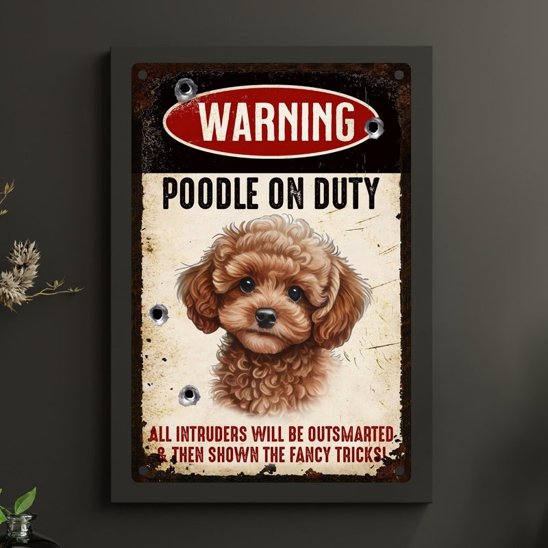 Poodle Sign - Etsy