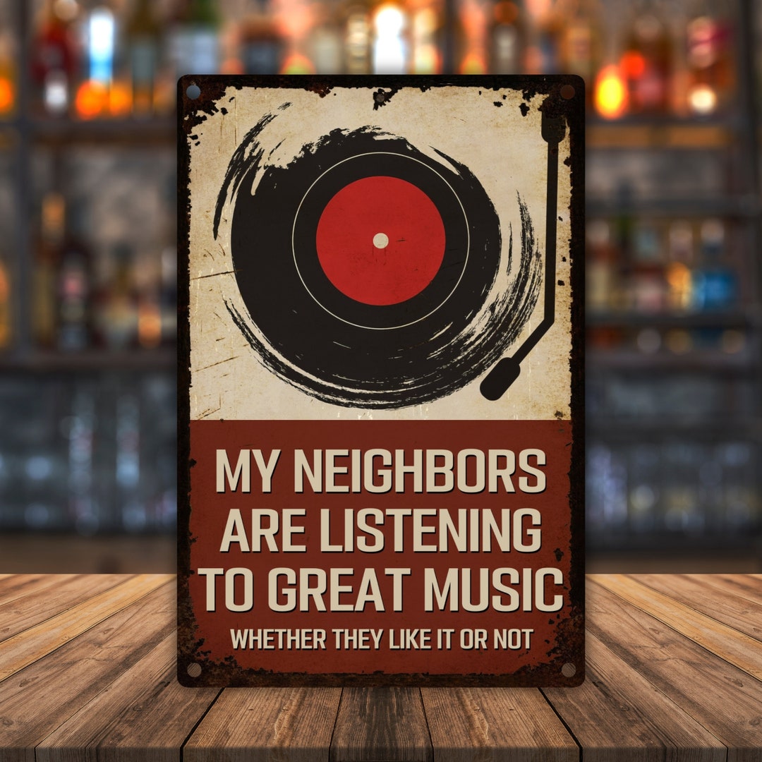 Metal Wall Decor for Living Room, Home Decor Sign - My Neighbors Are ...