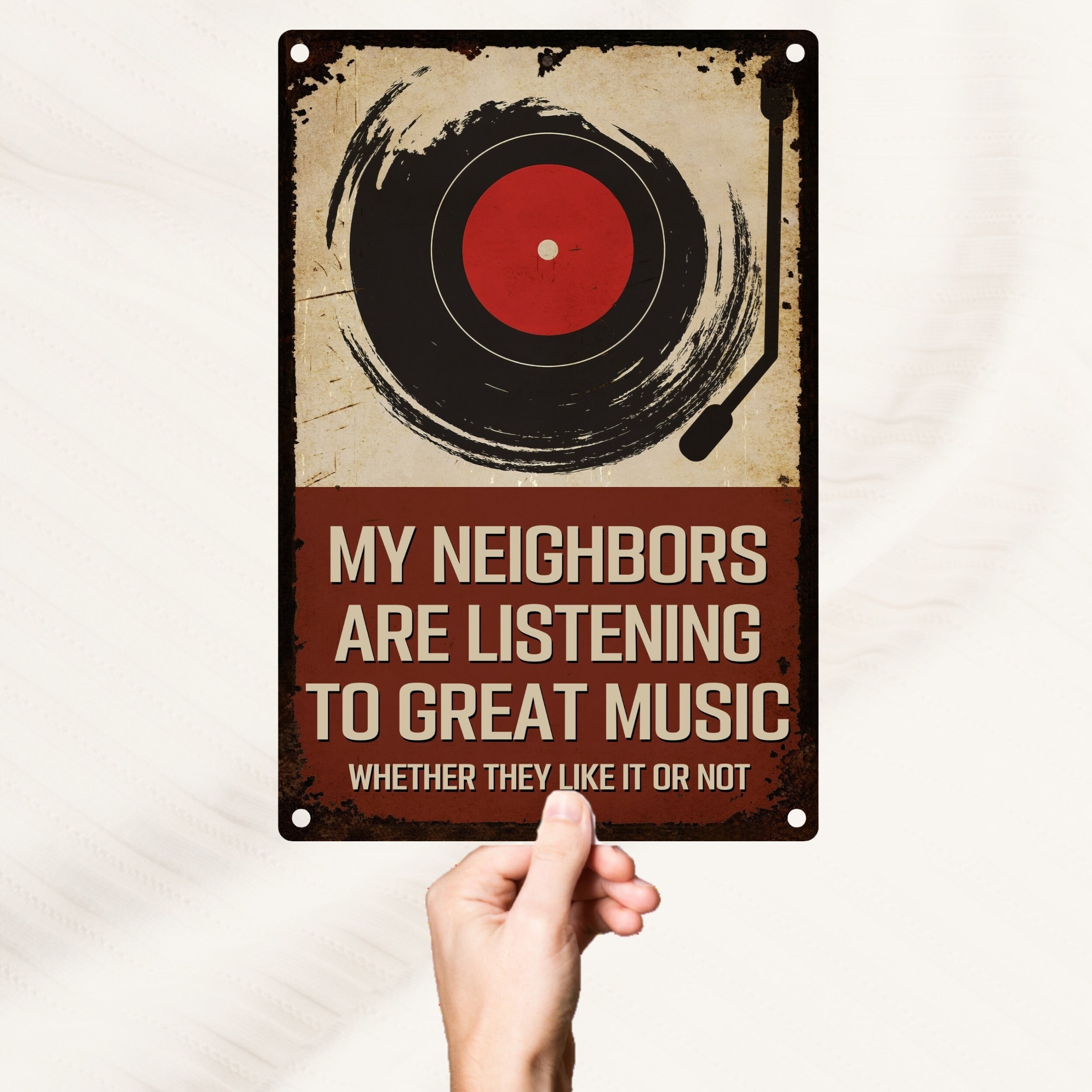 Metal Wall Decor for Living Room, Home Decor Sign - My Neighbors Are ...