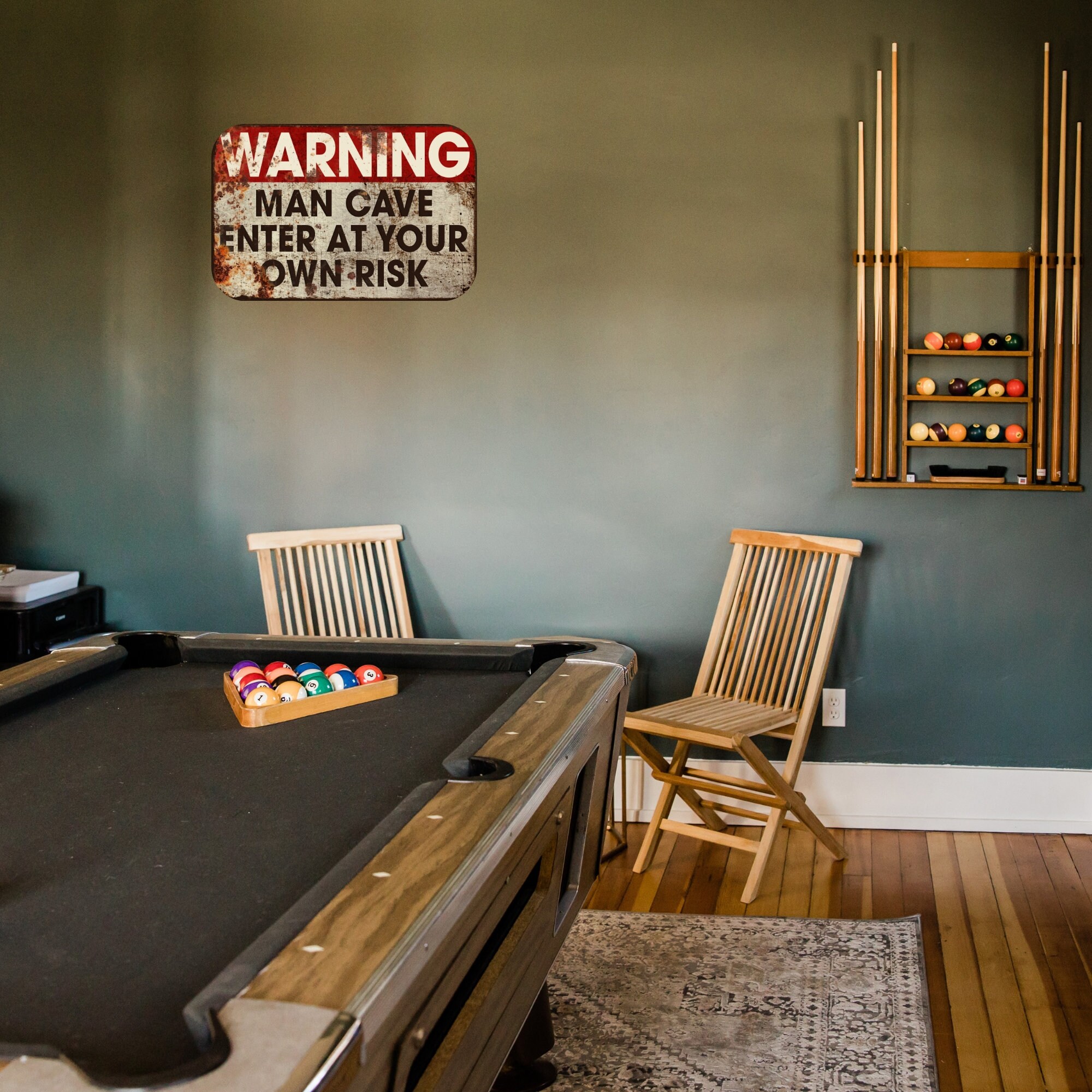 Warning: Man Cave Enter at Your Own Risk 12x8 Inch Metal Tin Sign - Etsy