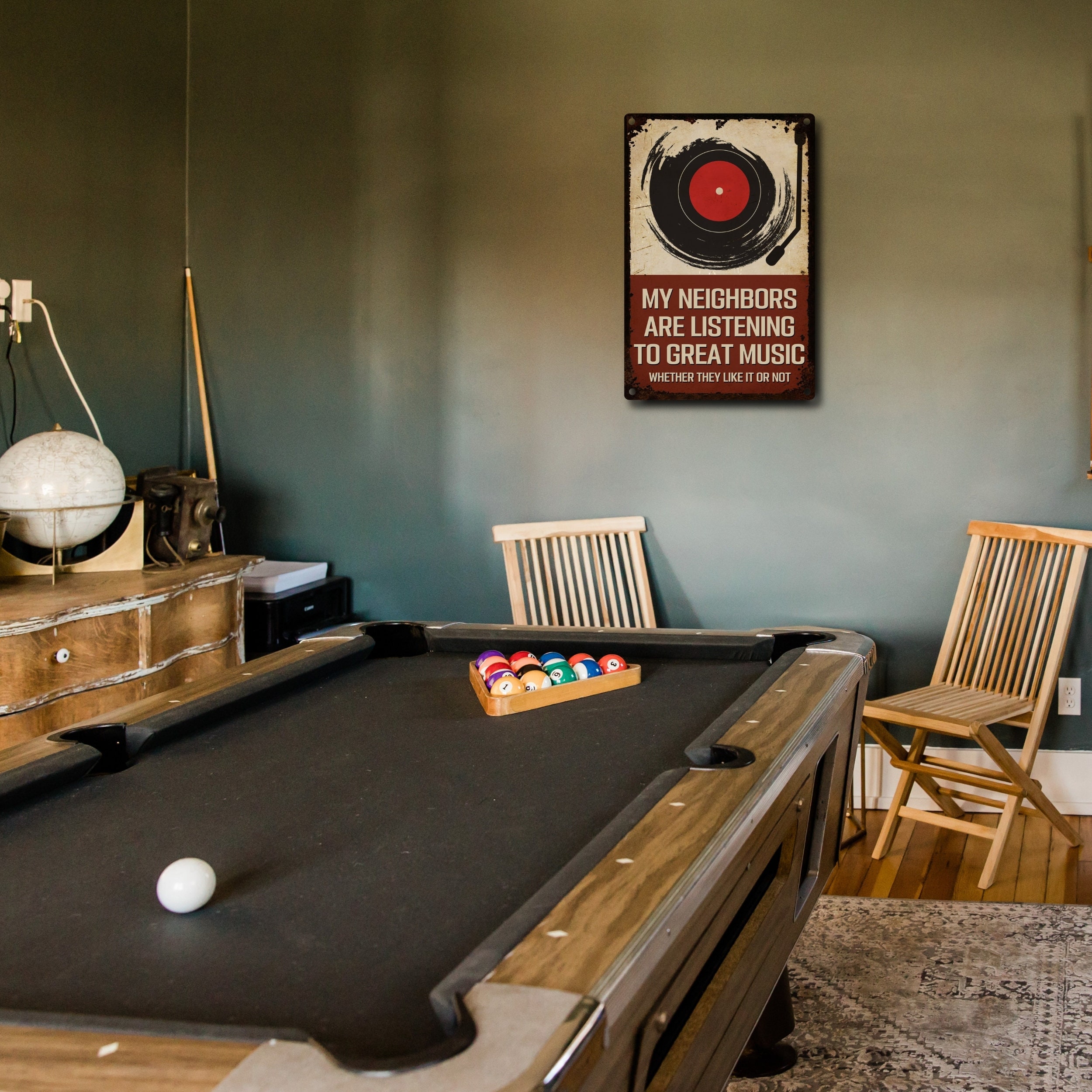 Metal Wall Decor for Living Room, Home Decor Sign - My Neighbors Are ...