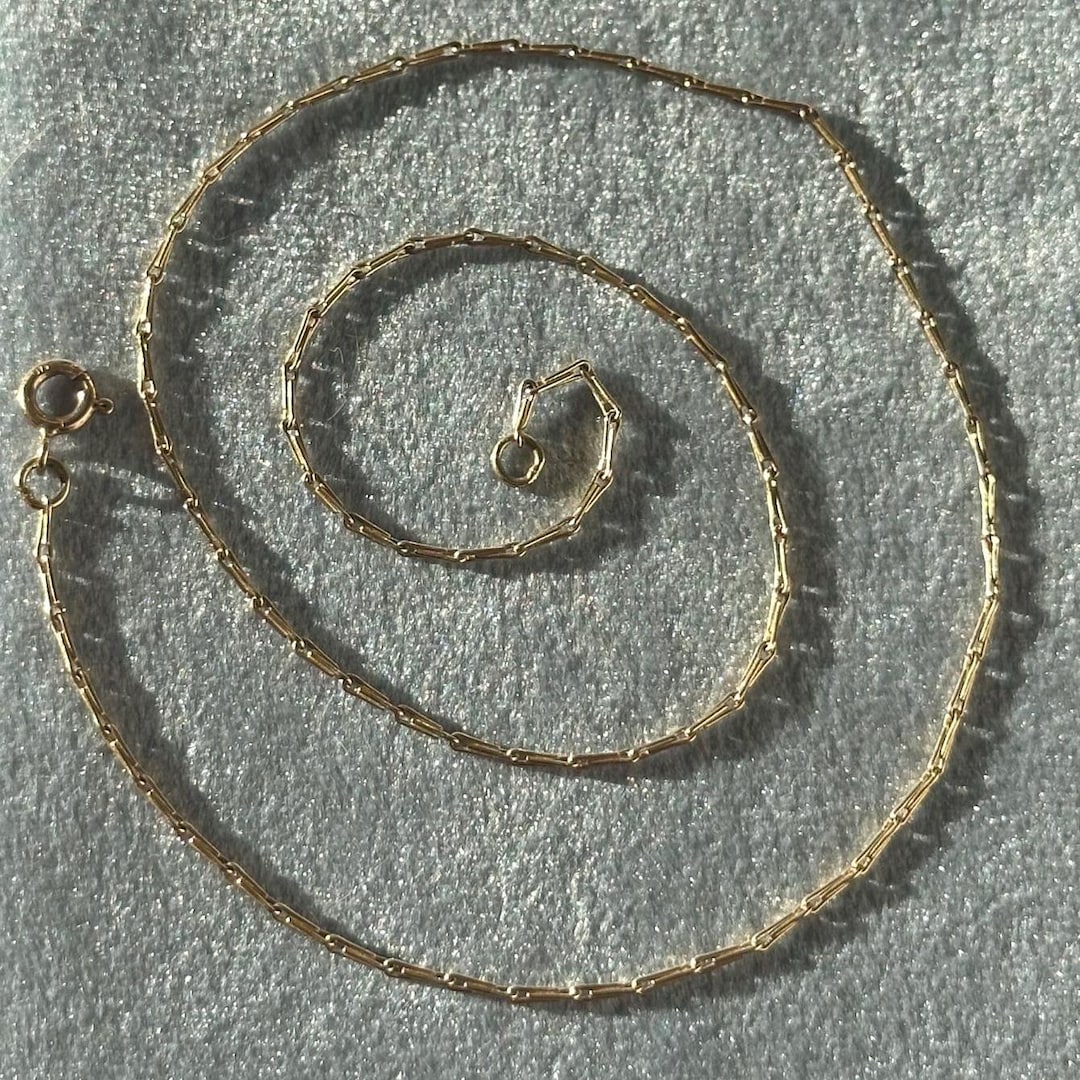 Vintage 9k Solid Gold Chains - Etsy