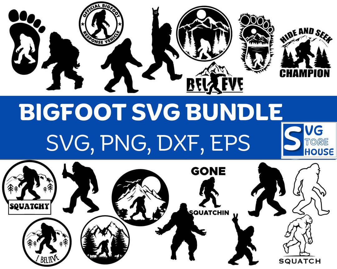 Bigfoot Svg, Bigfoot Sign,bigfoot Sticker,forest Svg, Sasquatch Svg ...