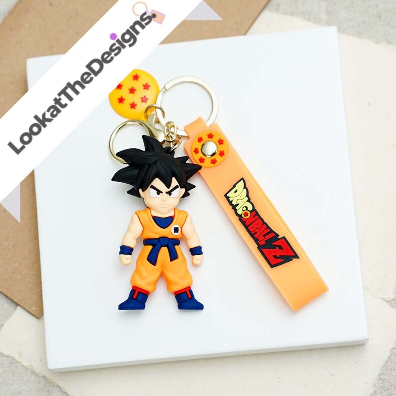 3D Dragonball Goku Gohan Keychain Cute Character Keychain Japanese ...