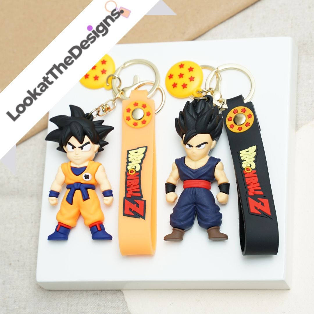3D Dragonball Goku Gohan Keychain Cute Character Keychain Japanese ...
