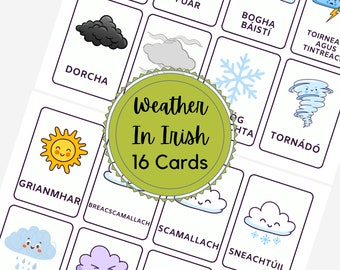 Learn Irish Body Parts With Flashcards - 32 Printable Cards for Kids ...