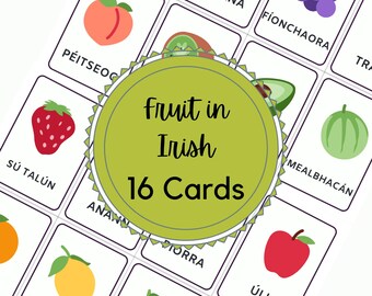 Learn Irish Body Parts With Flashcards - 32 Printable Cards for Kids ...
