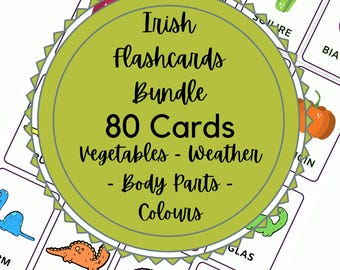 Learn Irish Body Parts With Flashcards - 32 Printable Cards for Kids ...