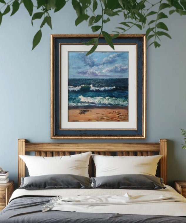 Oil Painting on Canvasseascapesea Wave Surf Sky and Seagull Sea Wind ...