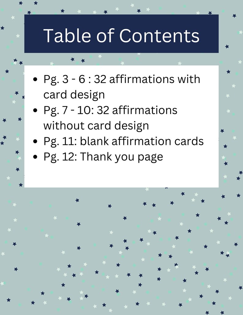 32 Printable Positive Affirmation Cards - Etsy