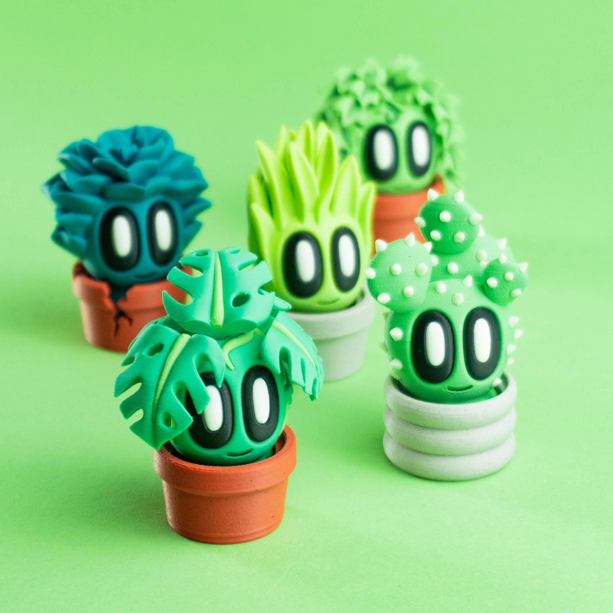 Blob Plants - Five Adorable 3D Printed Plants in Pots, Plus a Cute ...