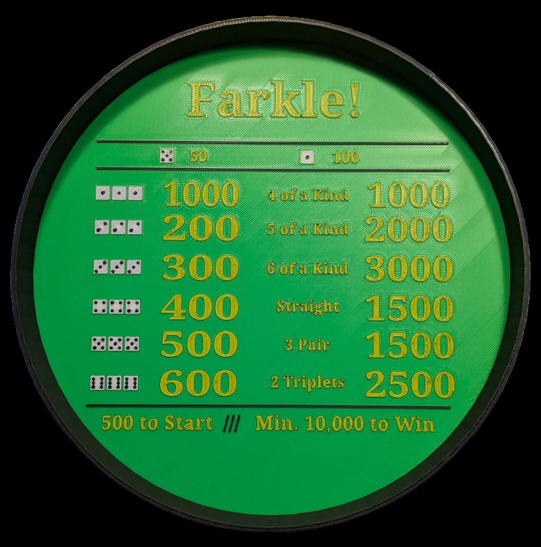 3D Printed Dice Rolling Bowl for Farkle! – Unique, Lightweight, and ...