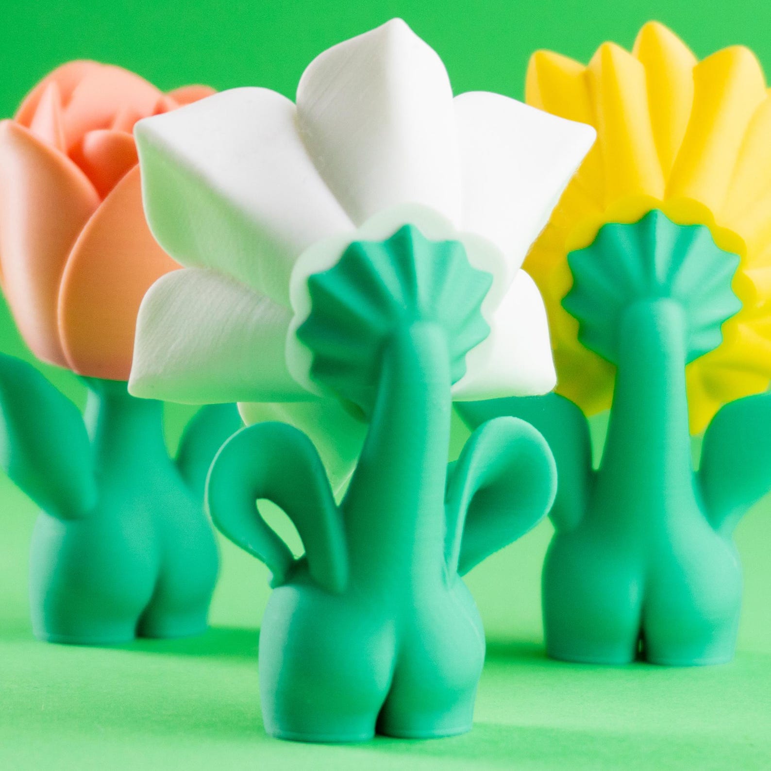 Blob Flowers - Five Adorable 3D Printed Flowers in Pots, Plus a Cute ...