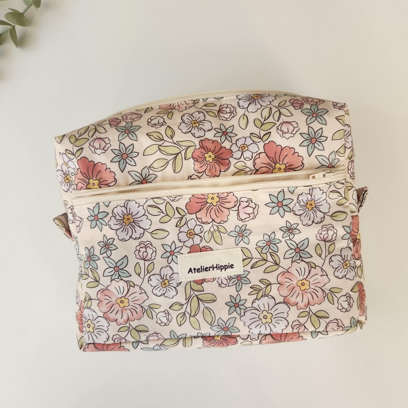 Floral Journal Organizer Pouch: Zippered Purse Insert - Etsy