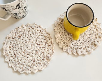 Rustic Round Trivet Crochet Pattern, Farmhouse Hot Pad Crochet Pattern ...