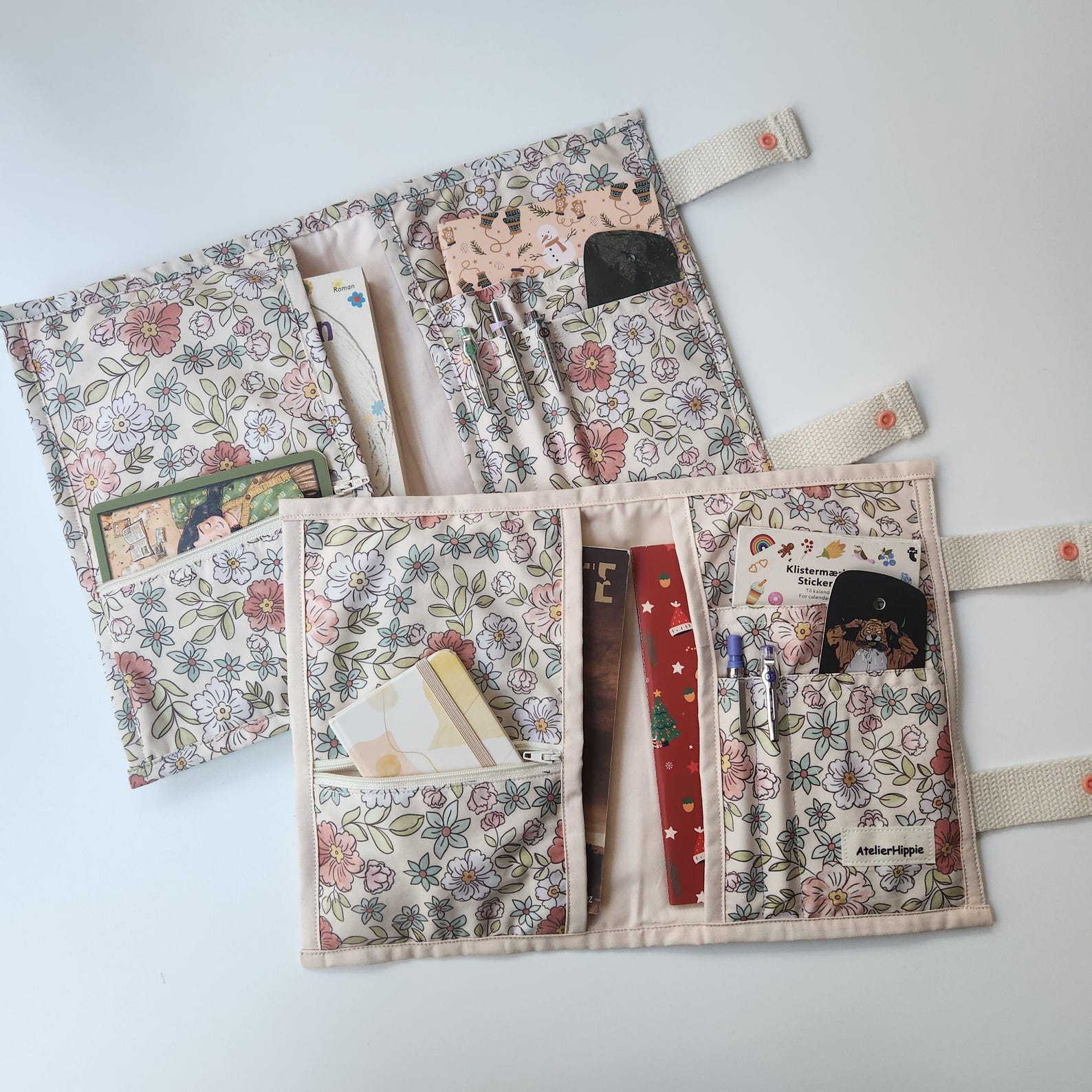 Padded Book Cover, Floral Book Purse, Bookish Gifts for Readers, Floral ...