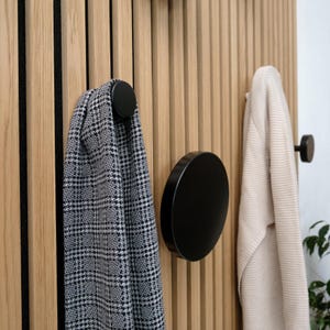 Round Acoustic Panel Hook, Black Coat Hooks for Acoustic Panel, Aku ...