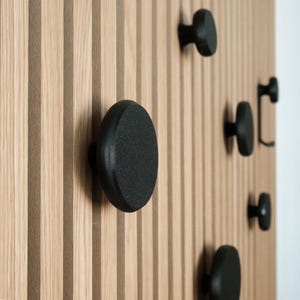 Round Black Acoustic Panel Hooks, Decorative Wall Hanger for Panels ...