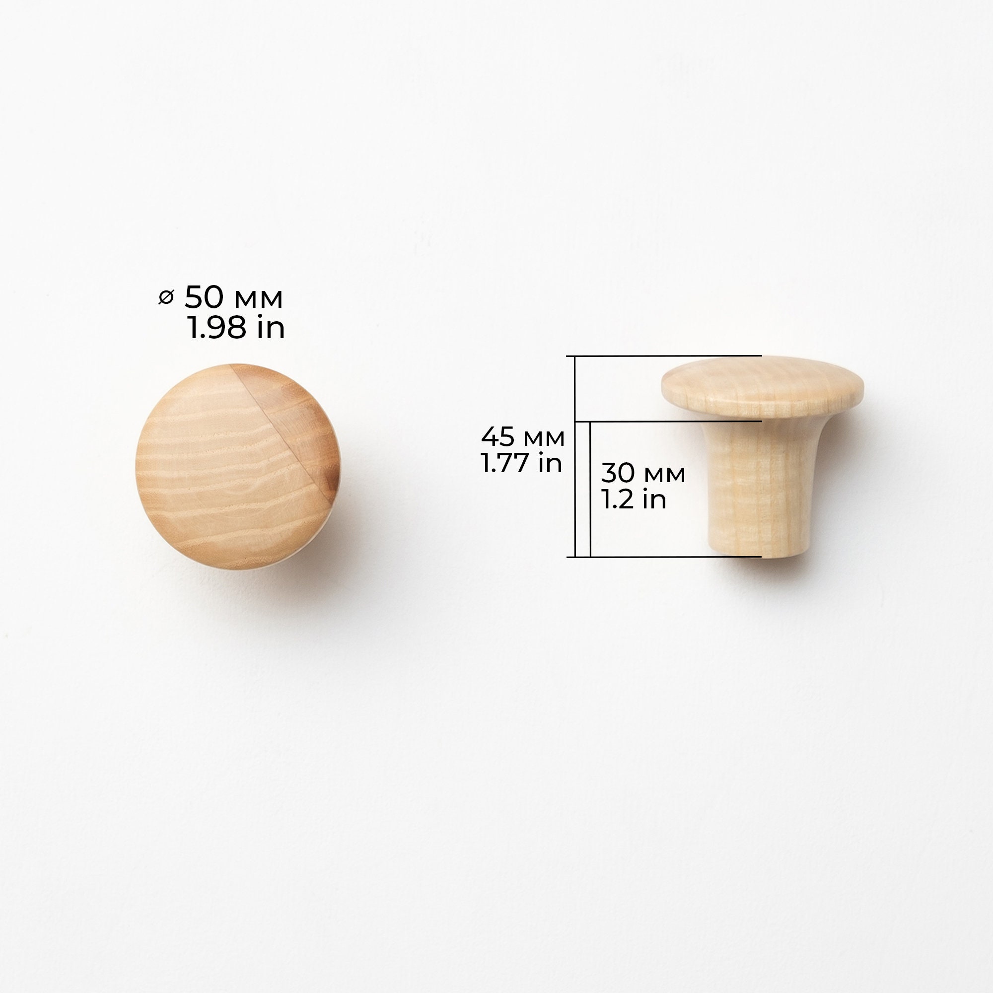 Round Wood Wall Hook Osh Wood Entryway Coat Hooks for Wall Set of ...