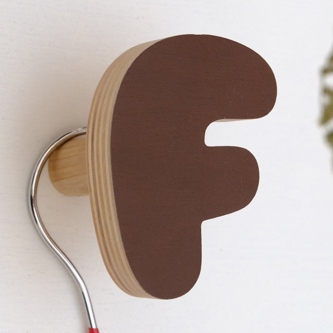 Wooden Letters Wall Hooks, Kids Name Room Wood Hook, Personalise ...