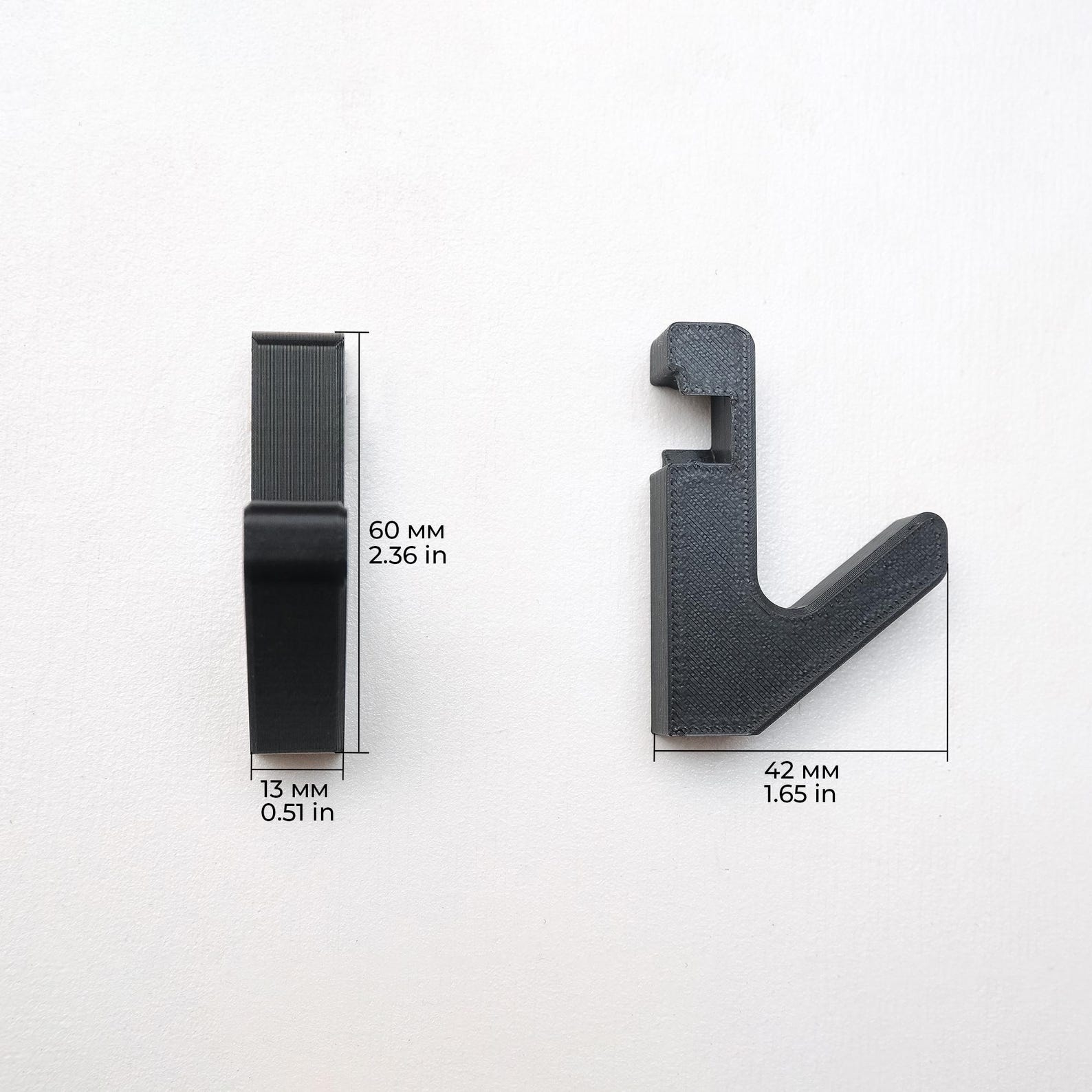 Acoustic Panel Hooks - Black Clik, 3D Printed Hooks for Acoustic Panels ...
