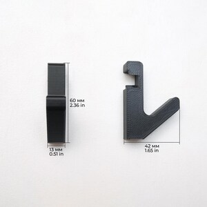 Acoustic Panel Hooks - Black Clik, 3D Printed Hooks for Acoustic Panels ...