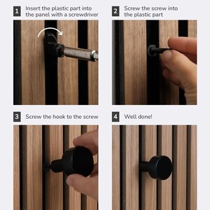 3D Hook Mount + Thread | Acoustic Panel Hook | Modern Wall Mount ...