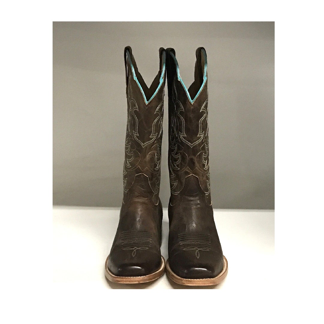 Classic Square Toe Womens Cassidy Combo Western Boots medium Sizes - Etsy