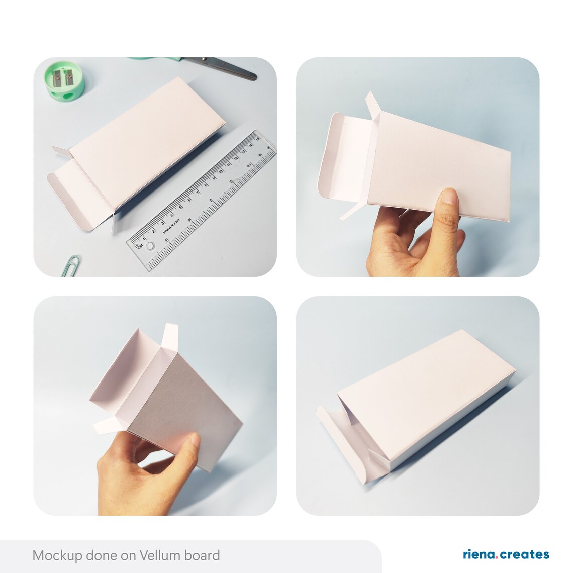 Plain Box Packaging Template | 12cm X 2cm X 6cm (digital Download) - Etsy