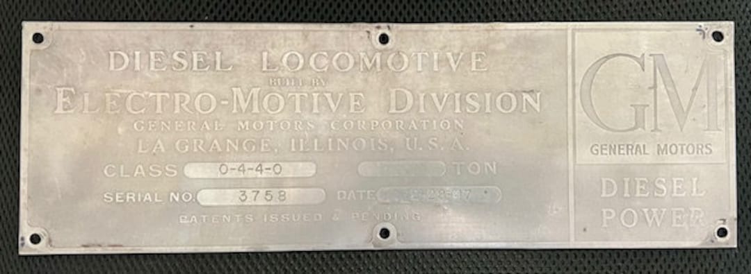 Vintage General Motors Electro-motive Division Locomotive Diesel Engine ...