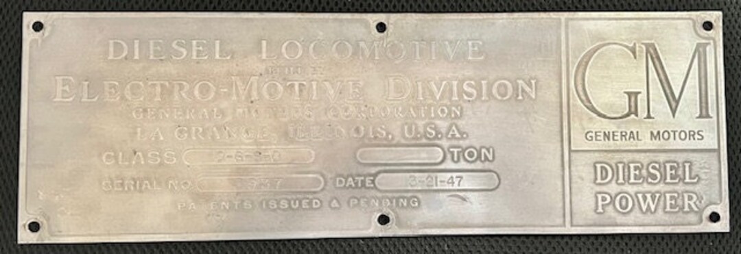 Vintage General Motors Electro-motive Division Locomotive Diesel Engine ...