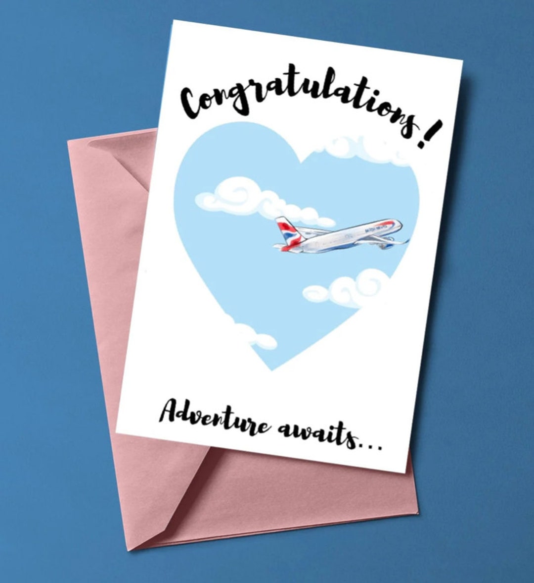 Any Airline Cabin Crew Aviation Greetings Card - Etsy
