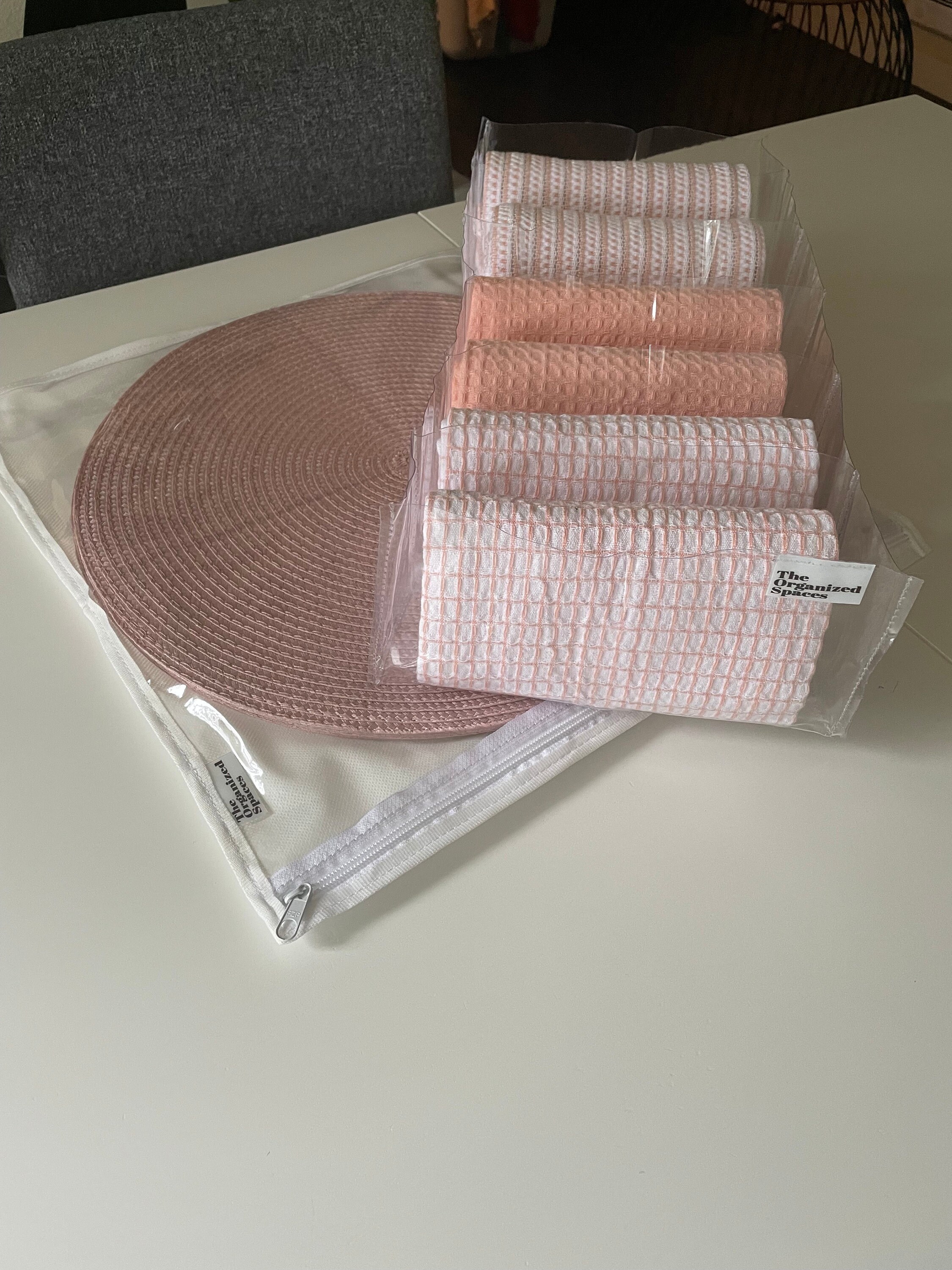 Clear Plastic Zipper Pouch: Placemat & Tablecloth Storage (40x40 Cm) - Etsy