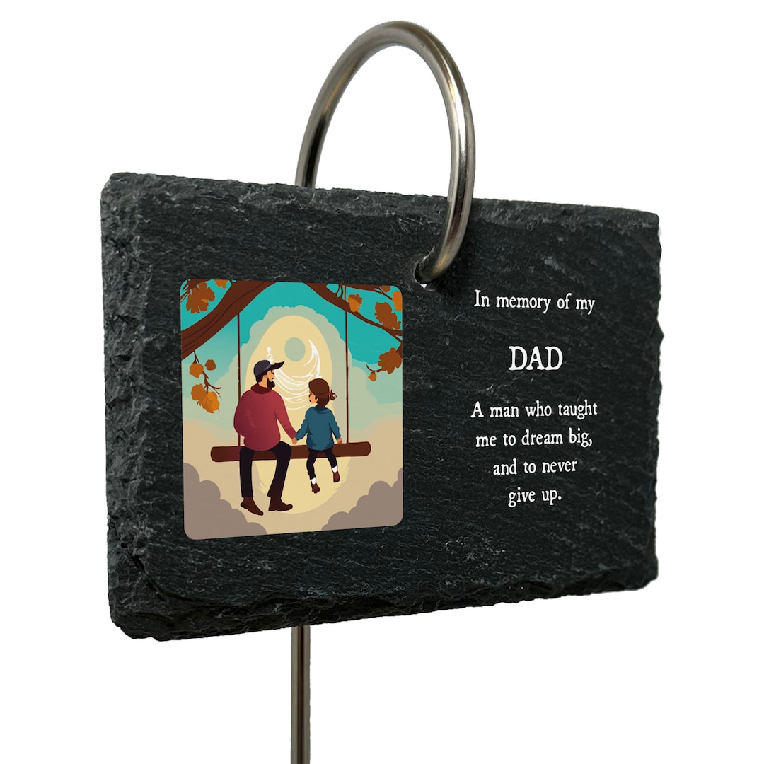 Dad Grave Sign on Father's Day From Daughter Tribute to Dad Loss of ...