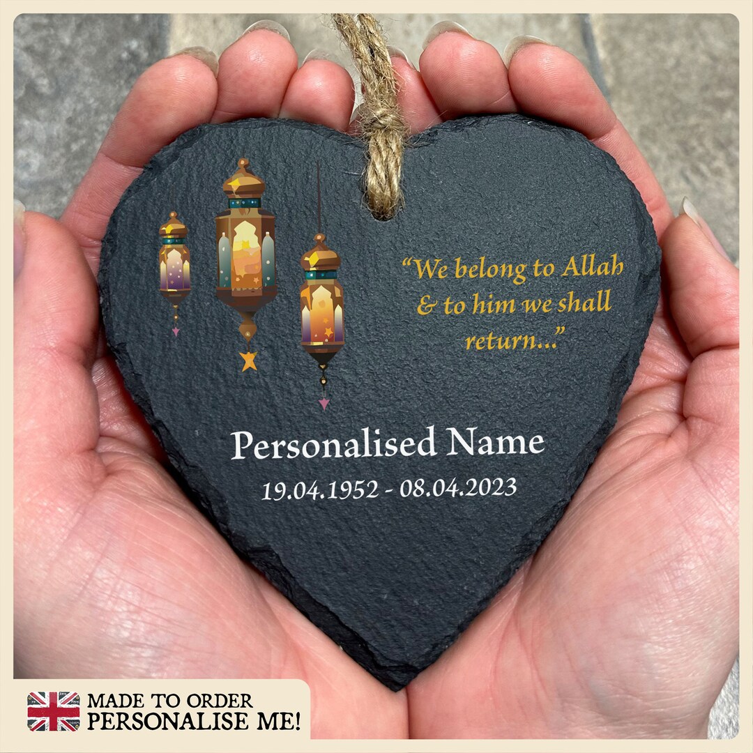 Arabic Headstone Hanging Lantern Rock Slate Grave Decoration Hanging ...