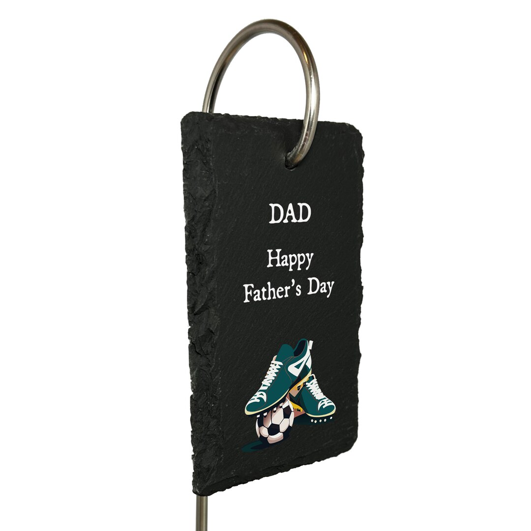 Personalized Father's Day Football Slate Memorial - Dad/grandad Grave ...