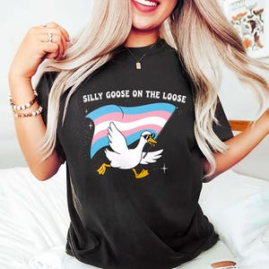 Silly Goose on the Loose Png Funny Trans Pride Flag Digital Download ...