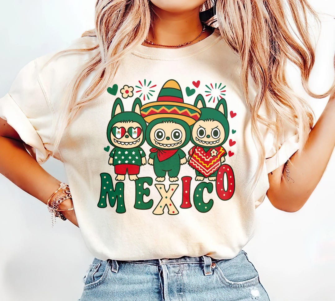 Labubu Mexico and 4th of July 2PNG Cute Patriotic Monster Design for ...