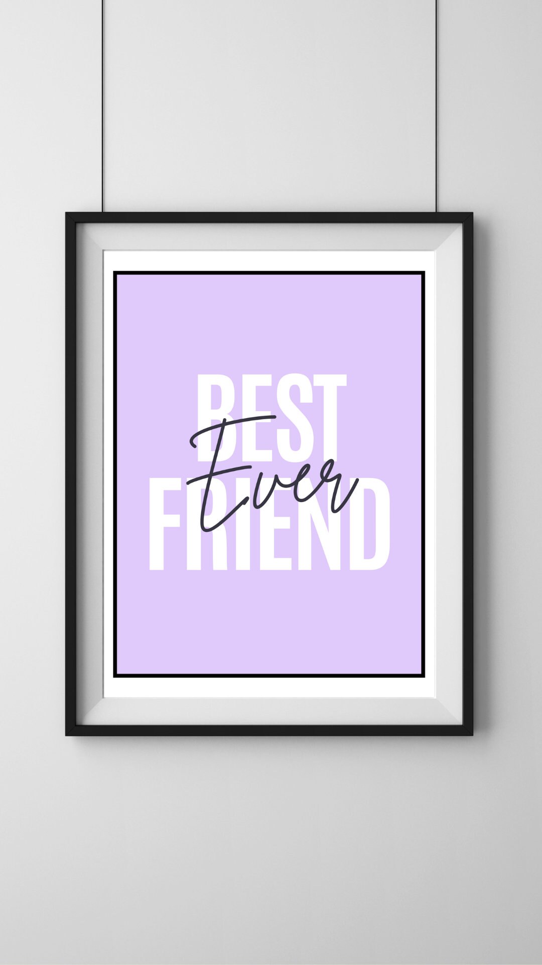 Best Friend Ever Poster - Etsy