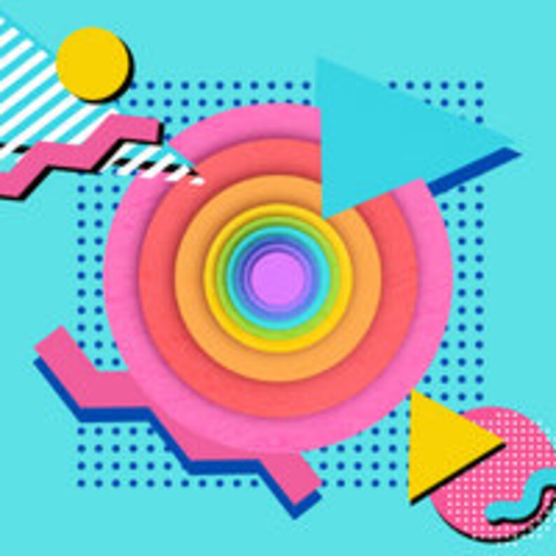 Colorful Prints With Dots&lines and Everything You Want - Etsy