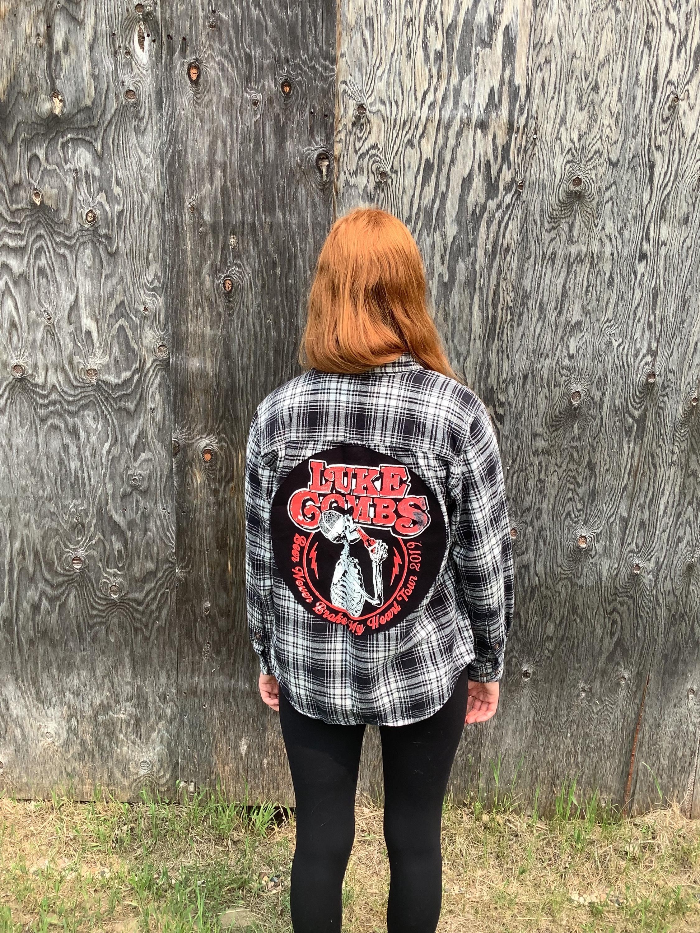 Luke Combs Upcycled Unisex Lightweight Flannel - US Men's Medium - Etsy