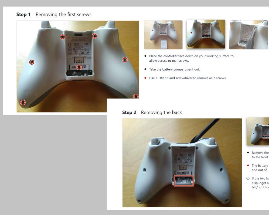 360 Breakdown: Your Guide to Controller Disassembly - Etsy