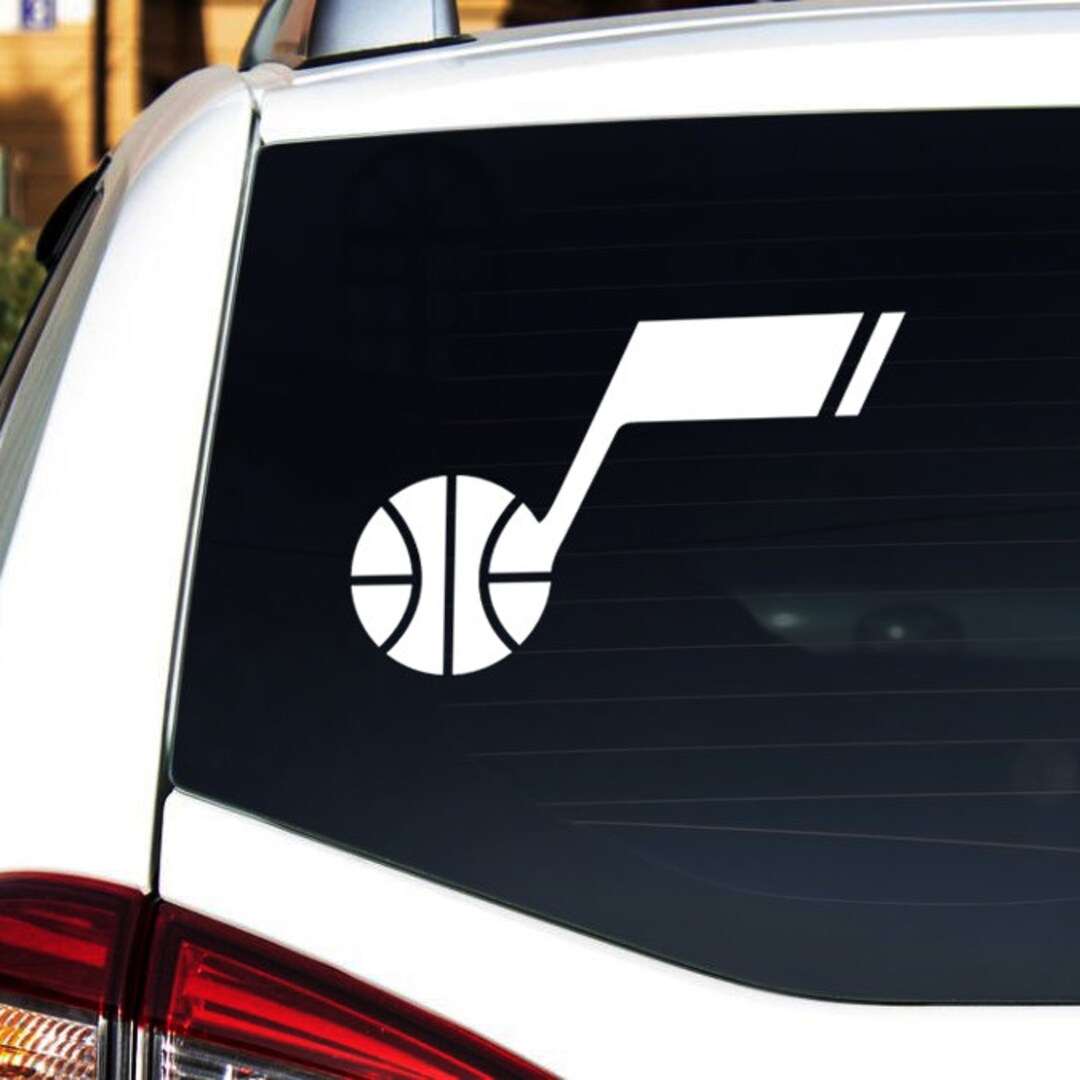 Utah Jazz Logo Vinyl Sticker-5 Size Options-car/truck/laptop/cornhole ...