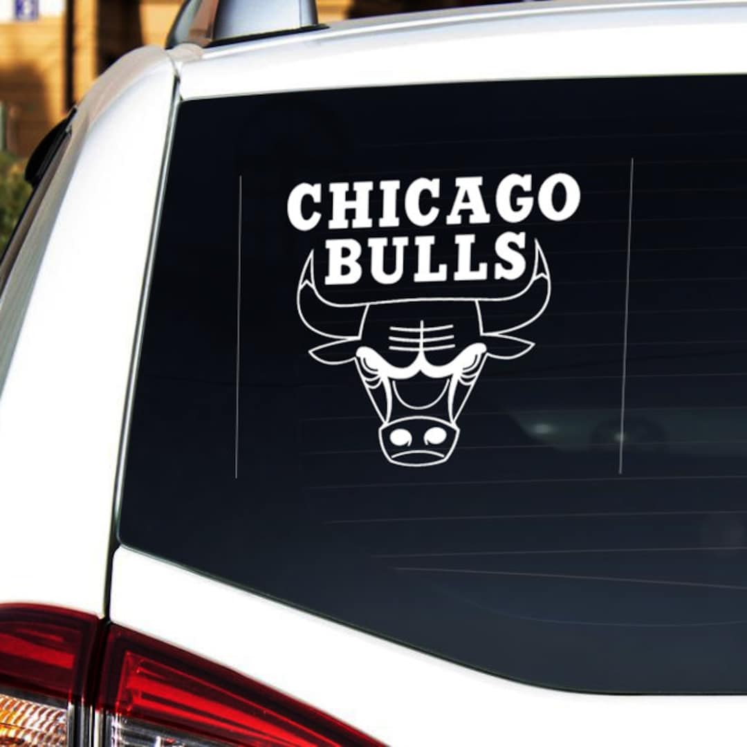Chicago Bulls Logo Vinyl Sticker-5 Size Options-car/truck/laptop ...